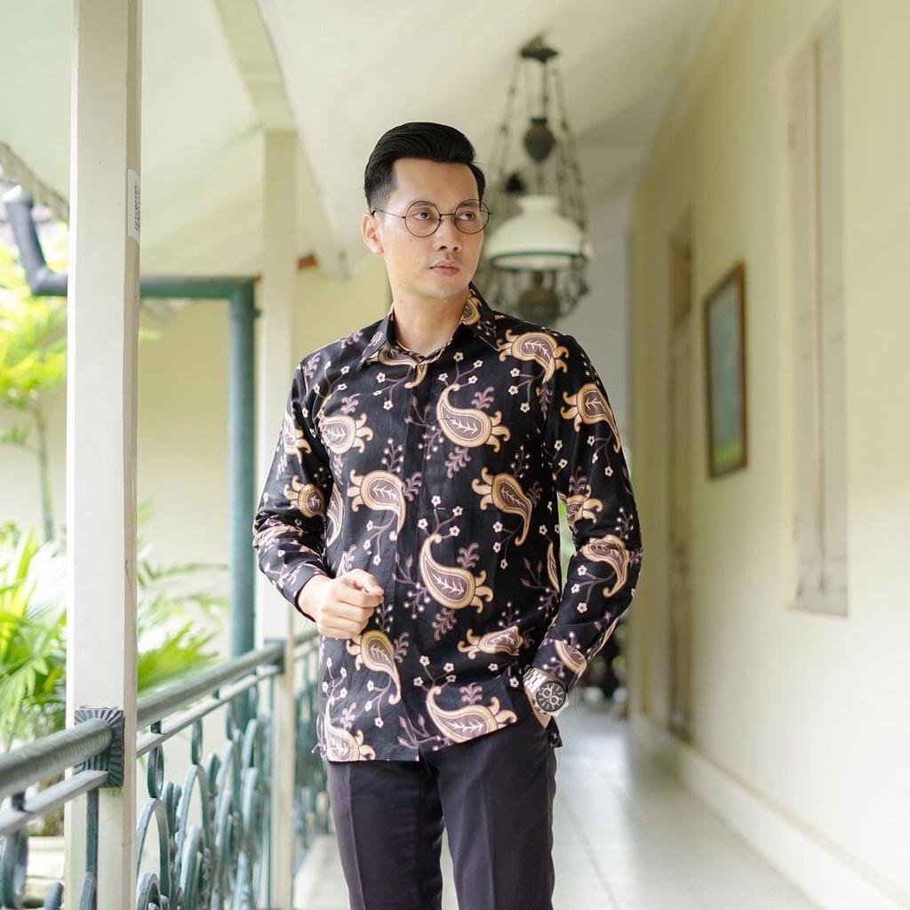 Jual Benang Raja Batik Couple Pria Wanita Motif Terong | Shopee Indonesia