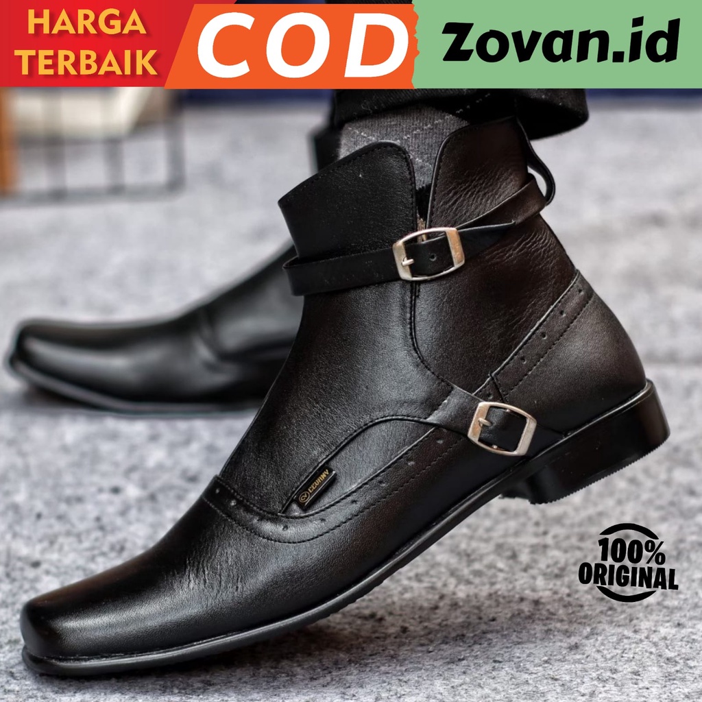 Jual ZOVAN ARTHUR - Sepatu Pantofel Jenggel Anyar Pria Kulit Sapi Asli ...