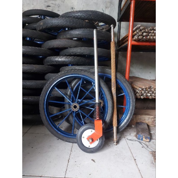 Jual roda gerobak Ring 17 jari 6 kecil + Geletrek ( satu pasang ...