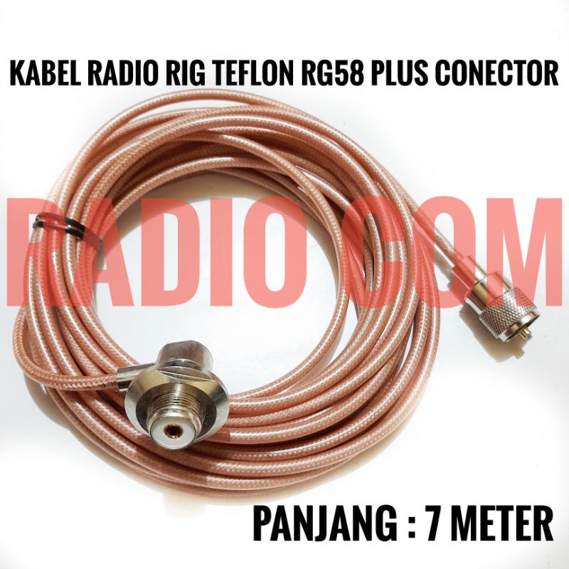 Jual KABEL ANTENA MOBIL ANTENNA RIG RG58 7 METER / KABEL TEFLON RG58 7 METER PLUS CONECTOR GM500 ...