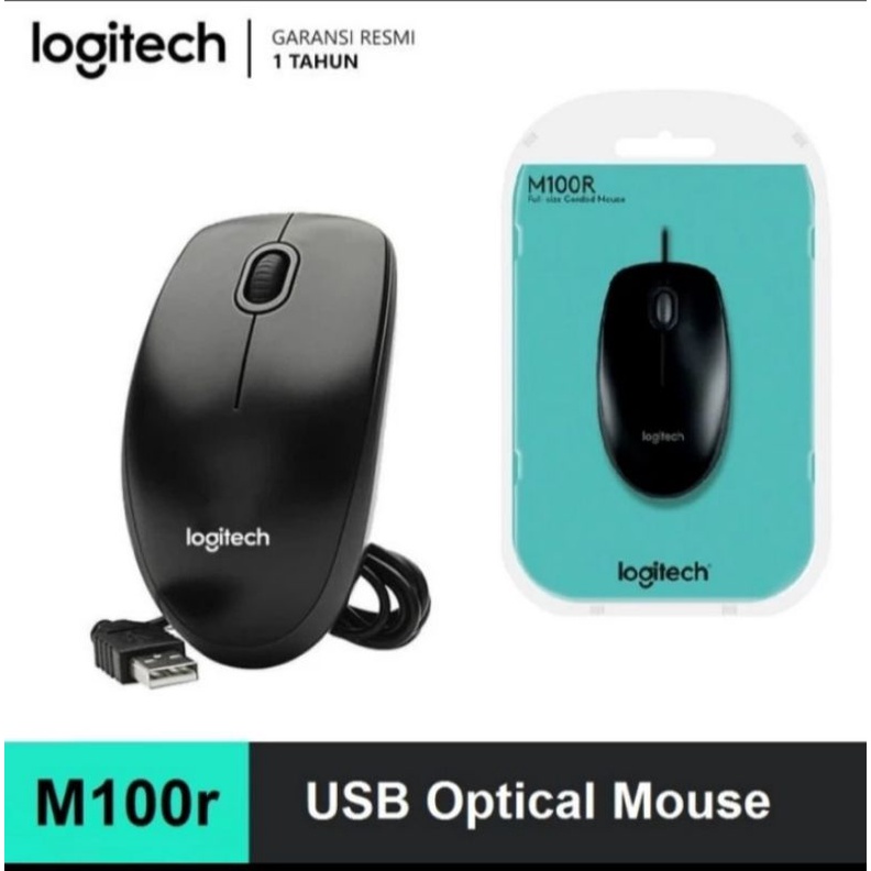 Jual Mouse logitech M100R USB ORIGINAL GARANSI RESMI 3 Tahun Rusak ...
