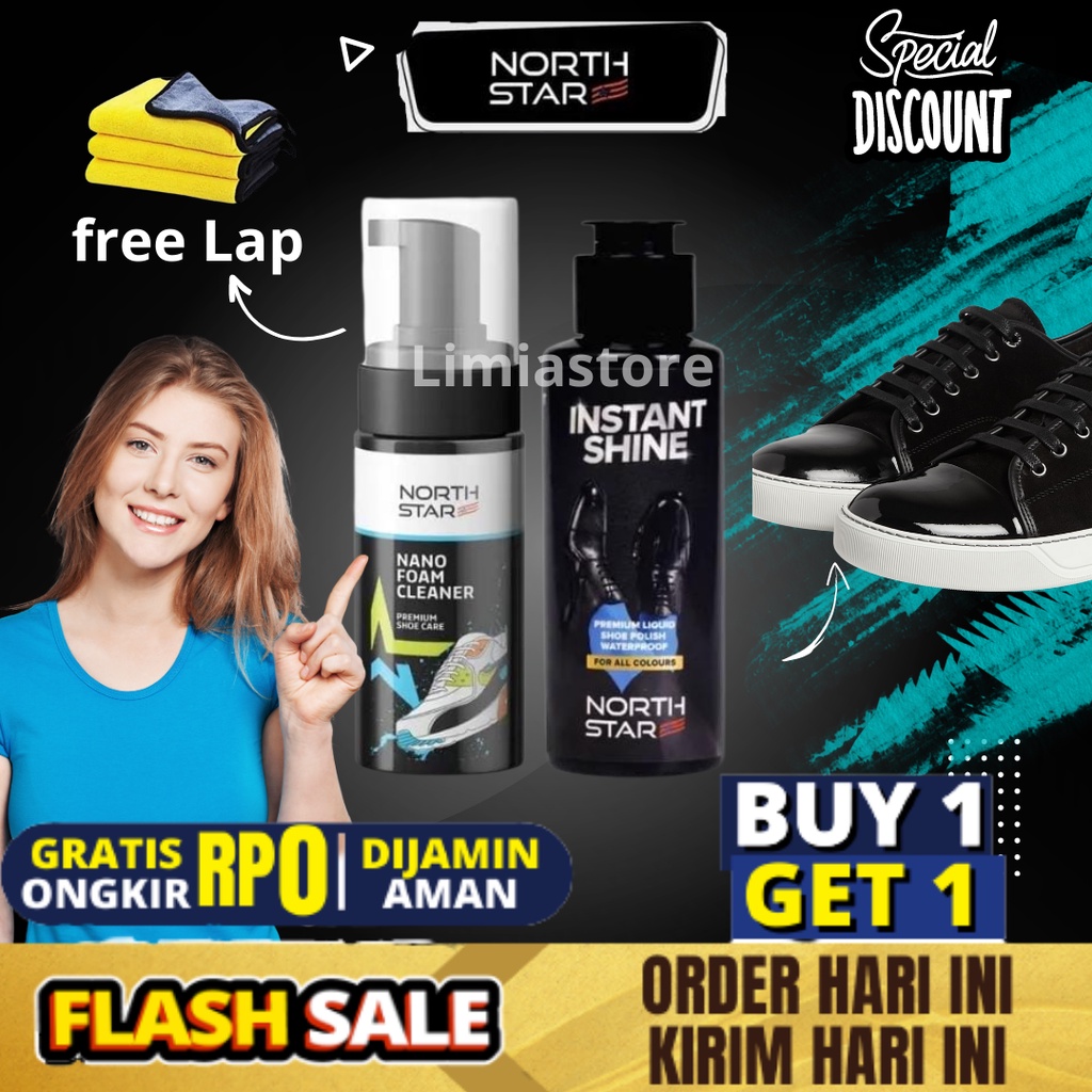 Jual North star Instant Shine Premium Liquid 100% Original semir ...
