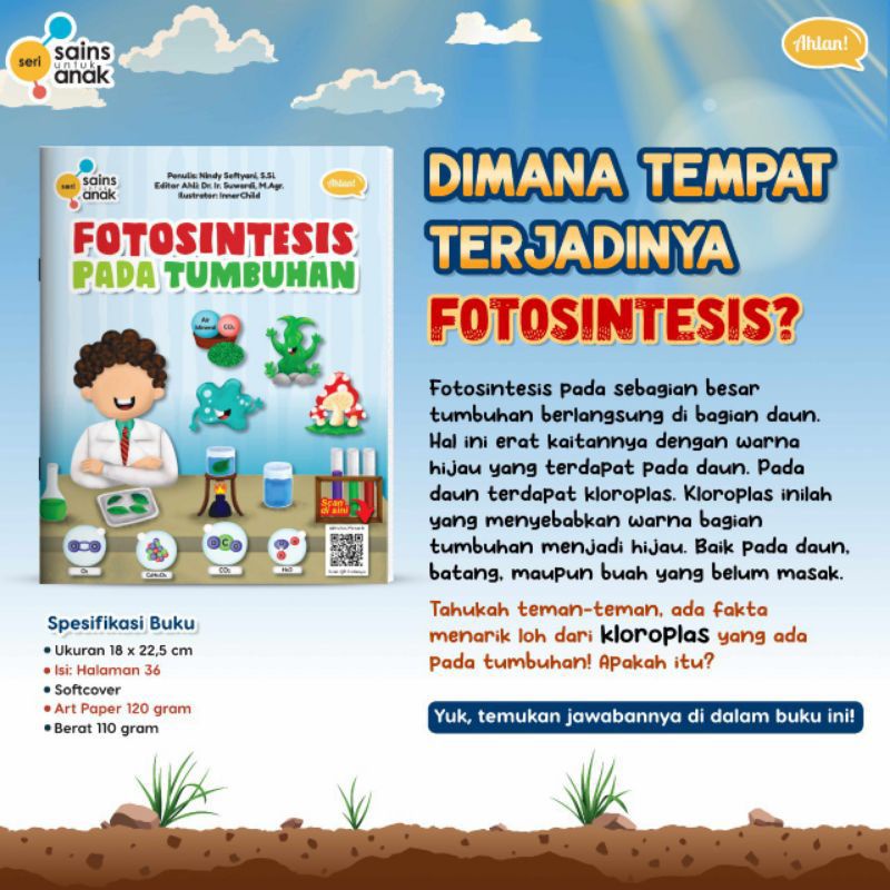 Jual fotosintesis pada tumbuhan, buku seri sains, buku sains anak ...