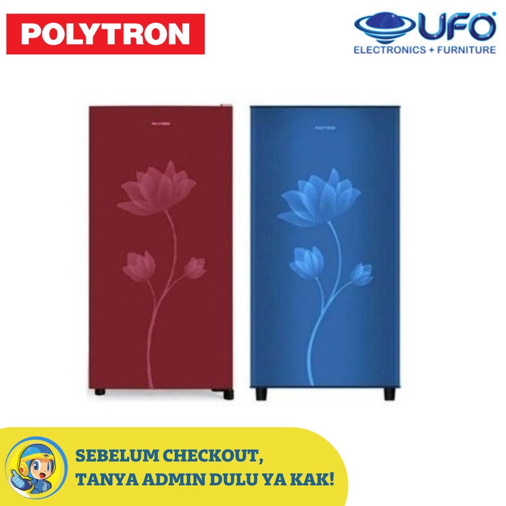 Jual POLYTRON PRB179B PRB179R 1 Pintu Beauty metal door 170 liter ...
