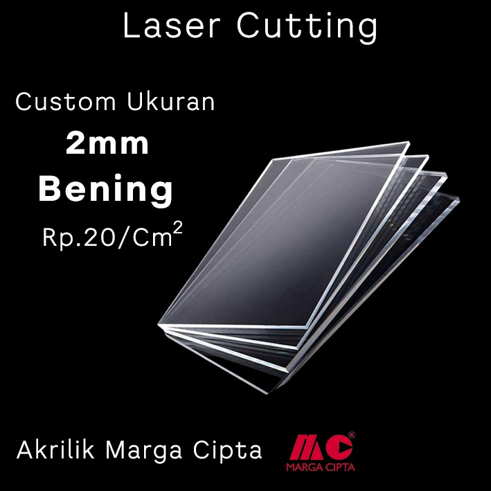 Jual Akrilik Custom Lembaran Tebal 2mm Bening LASER CUTTING | Shopee Indonesia