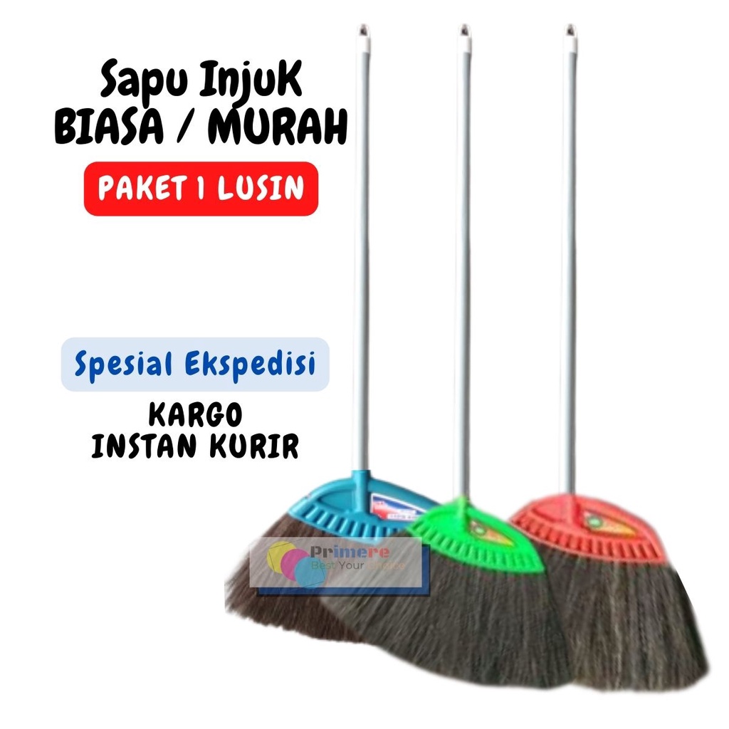 Jual Sapu Lantai Ijuk Murah 1 Lusin / Sapu Injuk Lantai | Shopee Indonesia