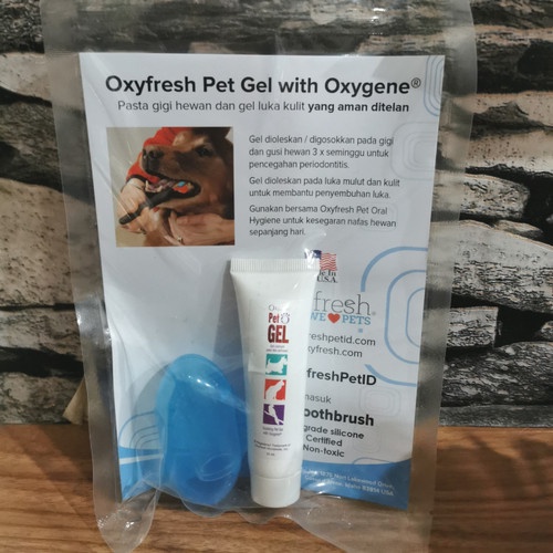 Jual Oxyfresh Pet Gel with Toothbrush Oxygene / Dengan Sikat | Shopee ...