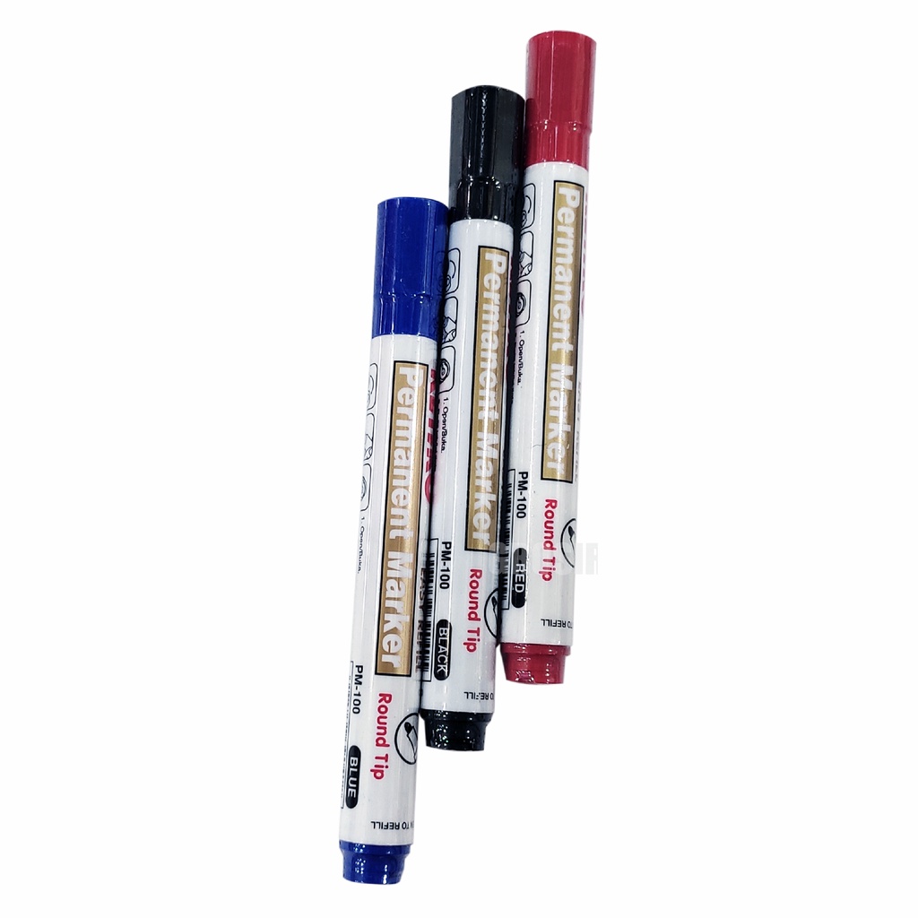 Jual SPIDOL PERMANENT KENKO PM-100 HITAM / MERAH / BIRU | Shopee Indonesia