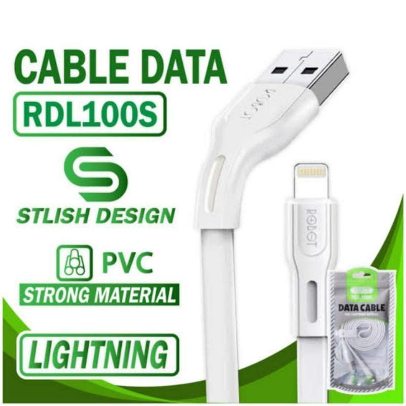Jual ROBOT RDL100S Kabel Data Lightning 2,4A 1m USB to Lightning ...