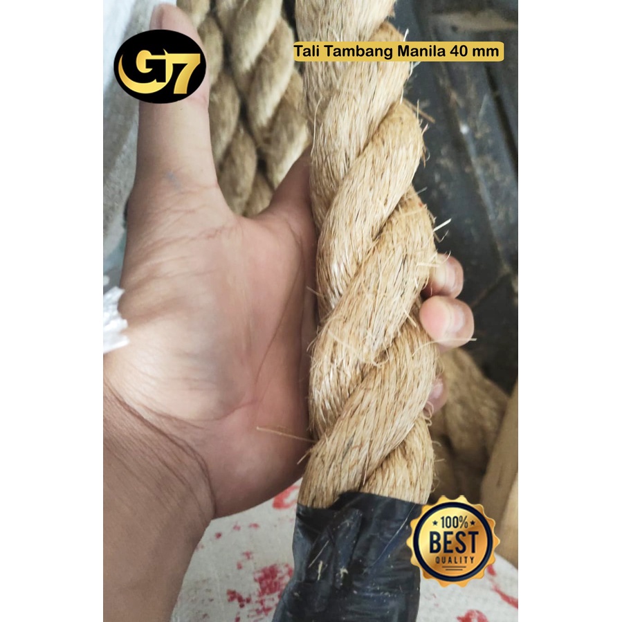 Jual Tali Tambang Tali Goni Tali Besar Manila 38mm 40mm Permeter Tali ...