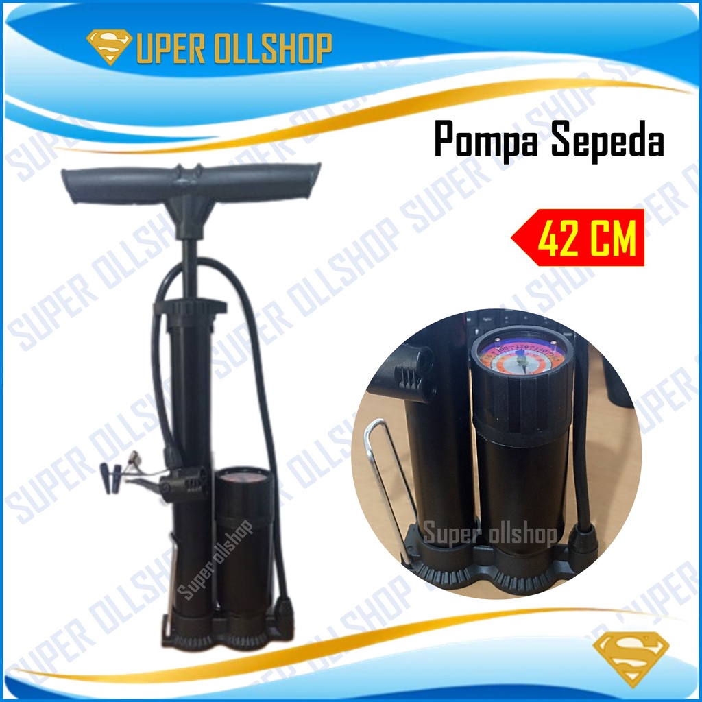 Jual Pompa Angin Mini / Pompa Ban Motor / Pompa Ban Tabung Meter Sepeda ...