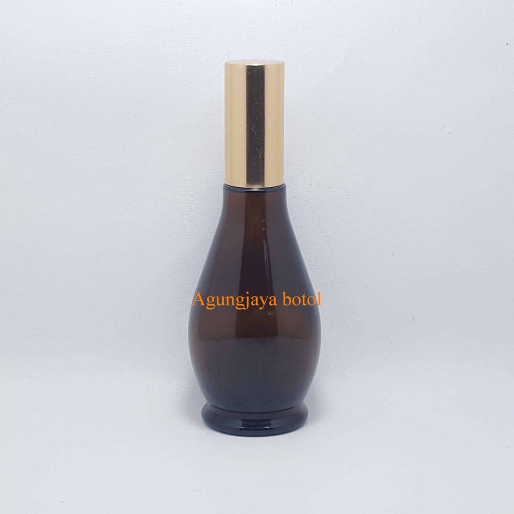 Jual Botol Kaca Squash 100 Ml Amber Original Tutup Spray / Botol Kaca / Botol Kaca Kosmetik ...