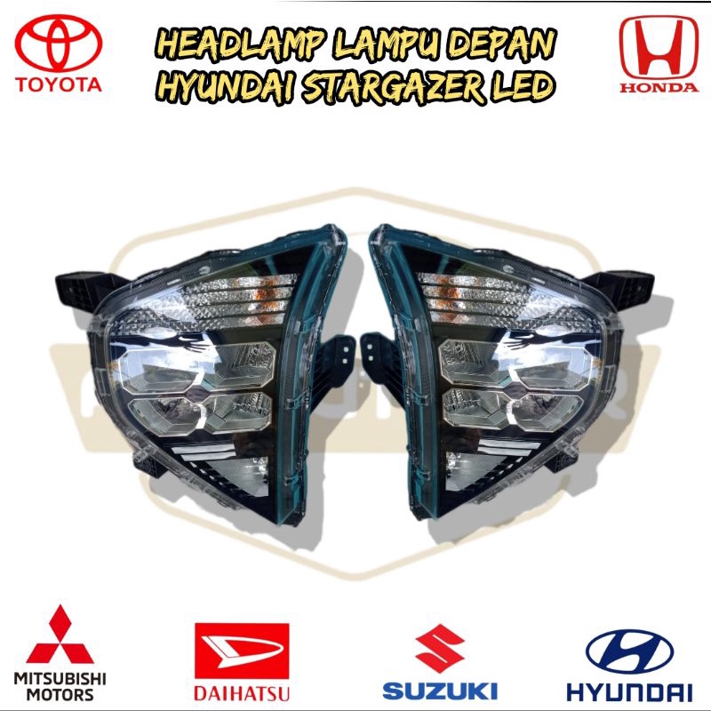 Jual HEADLAMP LAMPU DEPAN HYUNDAI STARGAZER LED | Shopee Indonesia