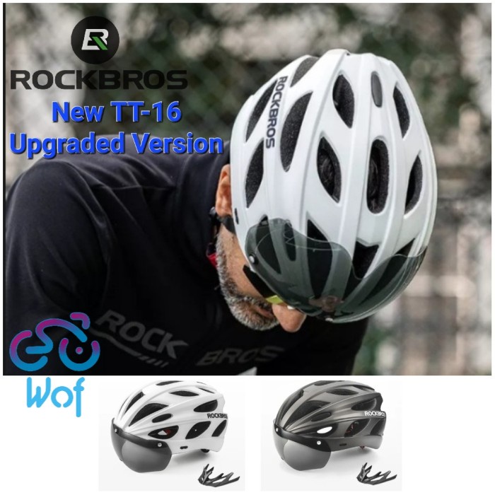Jual ROCKBROS NEW TT-16 Pottier Upgraded Helm Sepeda Bike Helmet TT16 ...