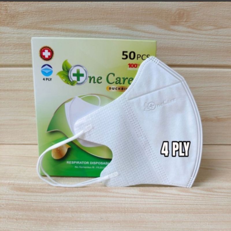 Jual Duckbill Embos ONE CARE 4 Ply Kualitas Premium Warna Hitam dan ...
