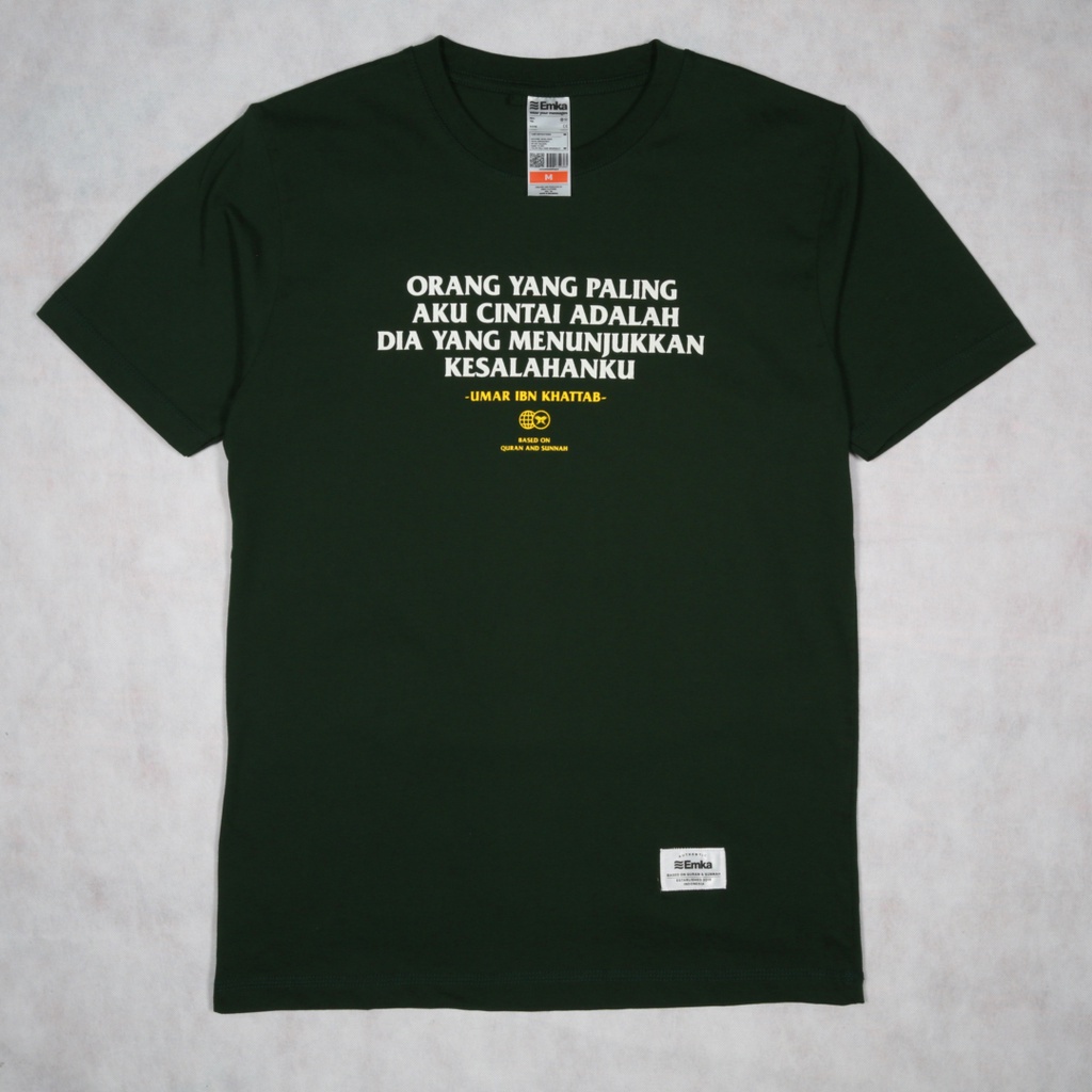 Jual Emka Clothing | T Shirt Kesalahanku | Kaos Dakwah Hijau Botol ...