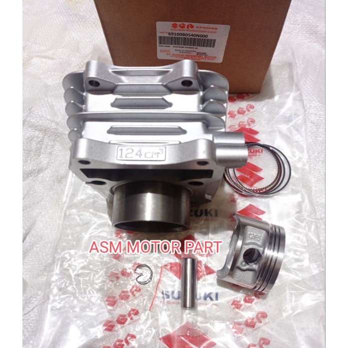 Jual BLOCK BLOK SEHER KOMPLIT THUNDER 125 BLOK PISTON KIT THUNDER 125 ...