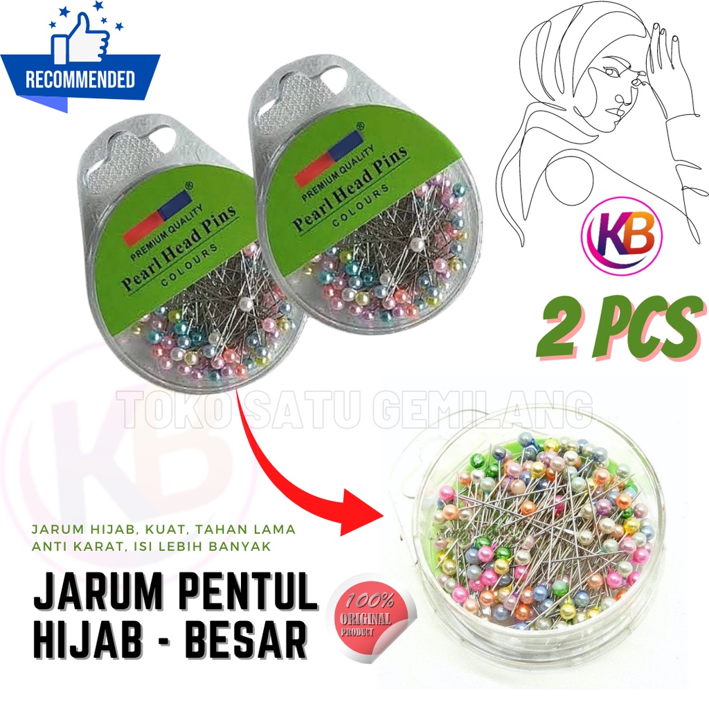 Jual (Beli 1 - Gratis 1) Jarum Pentul Ukuran BESAR / Jarum Pentul Hijab ...