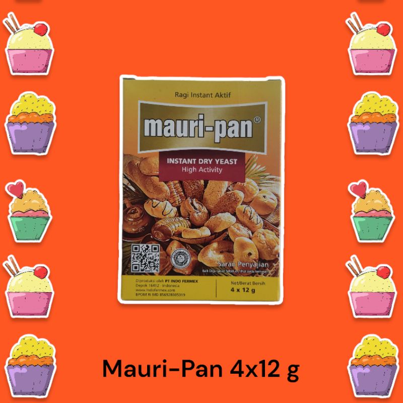 Jual Mauri-Pan 4x12 gram / Ragi Instant Aktif / Instant Dry Yeast High ...