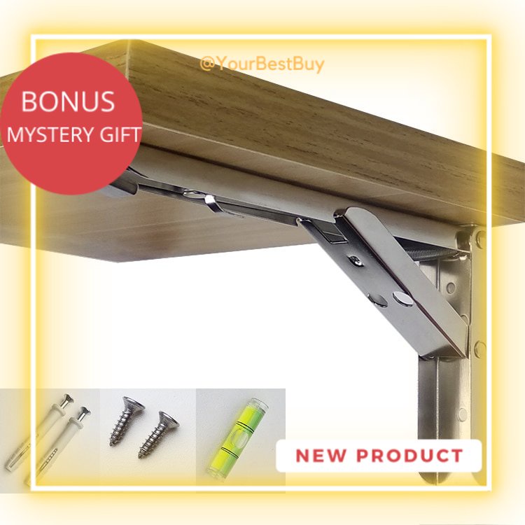 Jual Engsel Siku Meja Lipat Dinding Stainless Max 65kg Bracket Folding ...