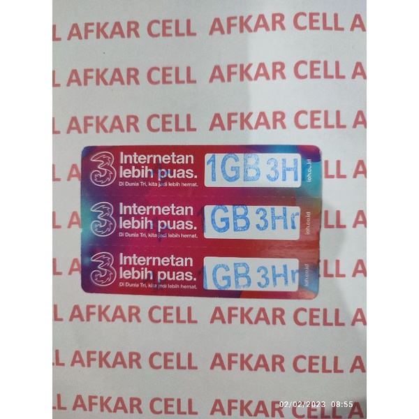 Jual VOCER TRI 1GB 3HARI ( V1 ) JATENG - BALINUSRA | Shopee Indonesia