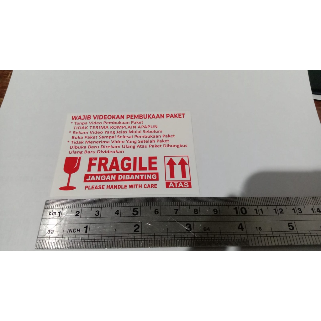 Jual READY Stiker Fragile | Jangan Dibanting Awas Mudah Pecah Sticker ...