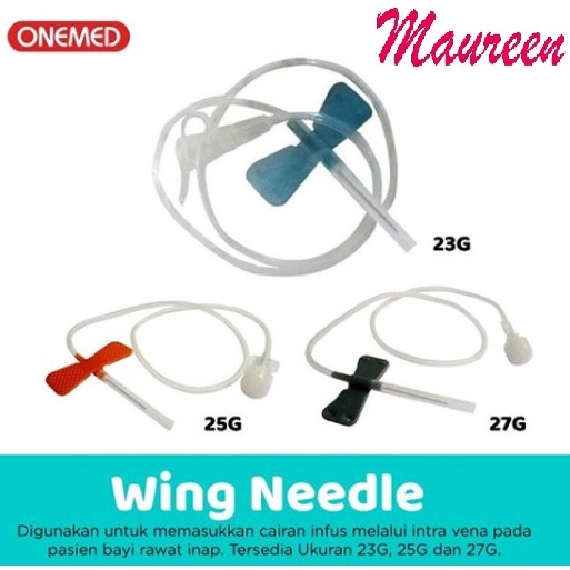Jual [ COD] Needle Wing Onemed Winged Infusion Set One Med 23G /25G / 27G | Shopee Indonesia