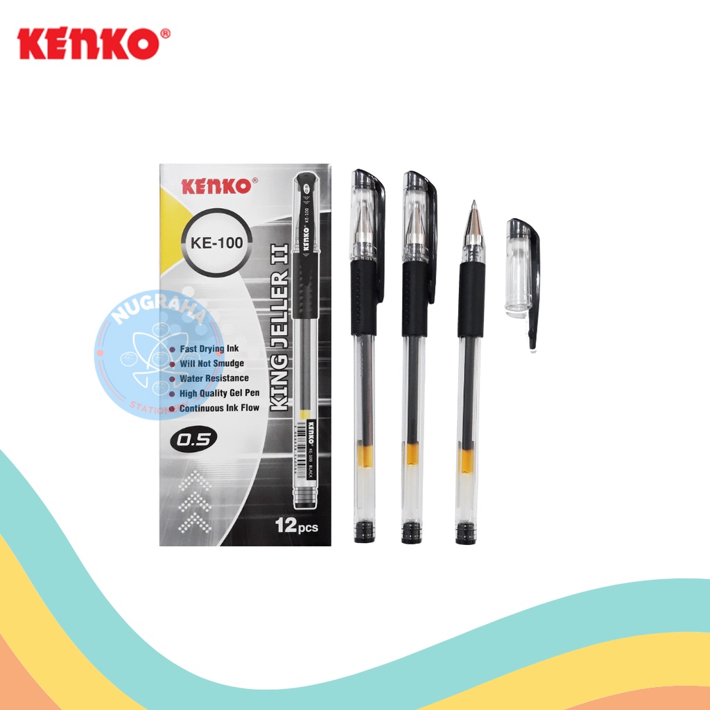 Jual GEL PEN KENKO KE-100 (12 PCS) | Shopee Indonesia