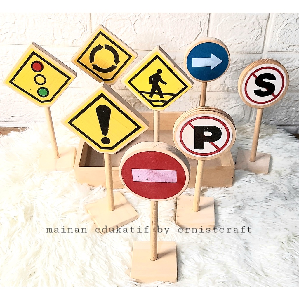 Jual Mainan Edukatif_Rambu-Rambu Lalu Lintas | Shopee Indonesia