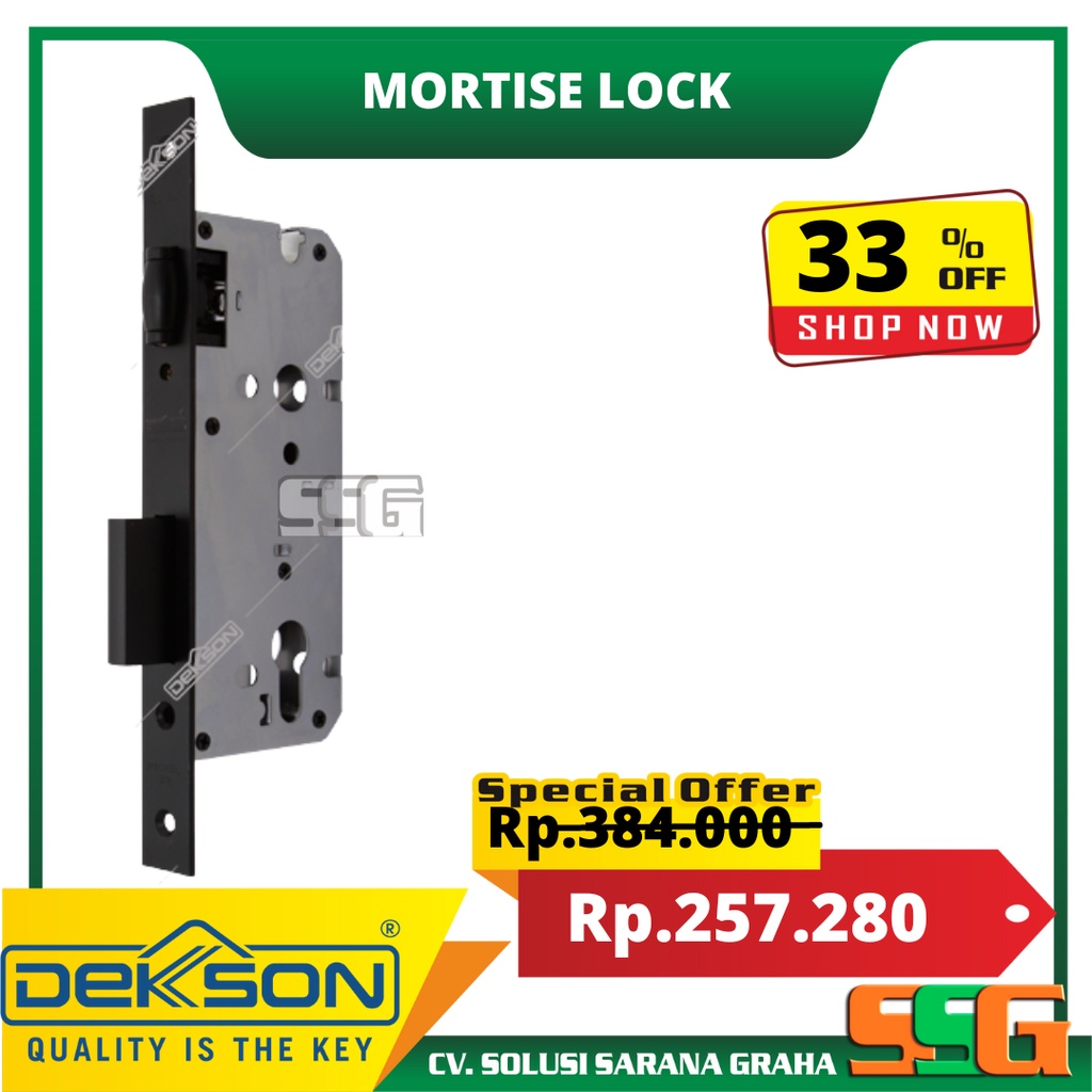 Jual Mortise Lock Dekkson DL 8585 Black Lock Case Pelor Body Kunci ...
