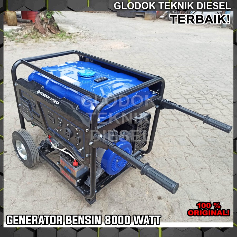 Jual Genset Generator Bensin 8000 W 7500 Watt 1 Phase 4 Tak General ET ...