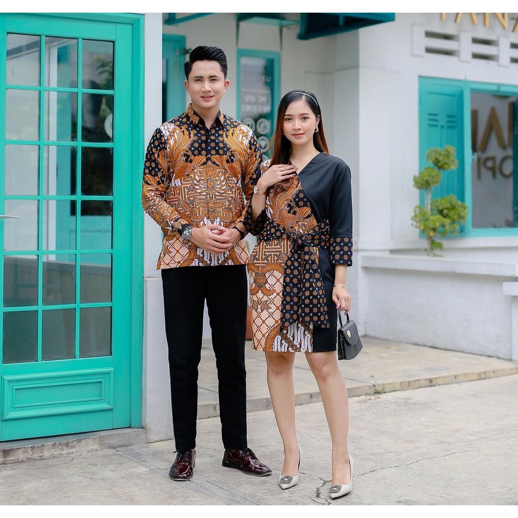 Jual Benang Raja Batik Couple Pria Wanita Motif Benji Tanahan Truntum ...