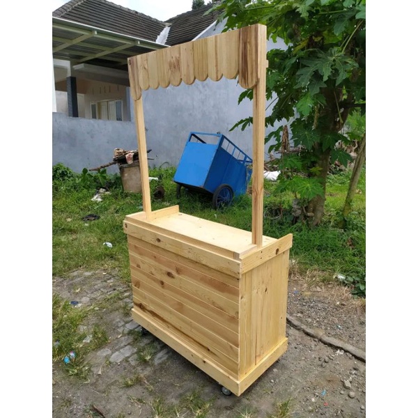 Jual BOOTH STAND / GEROBAK KAYU / BOOTH KAYU | Shopee Indonesia
