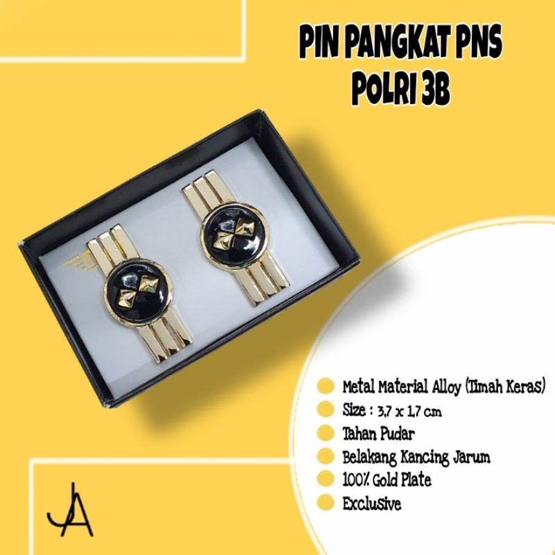 Jual PIN PANGKAT PNS POLISI 3B BREVET PANGKAT PNS POLRI 3B BRIVET ...