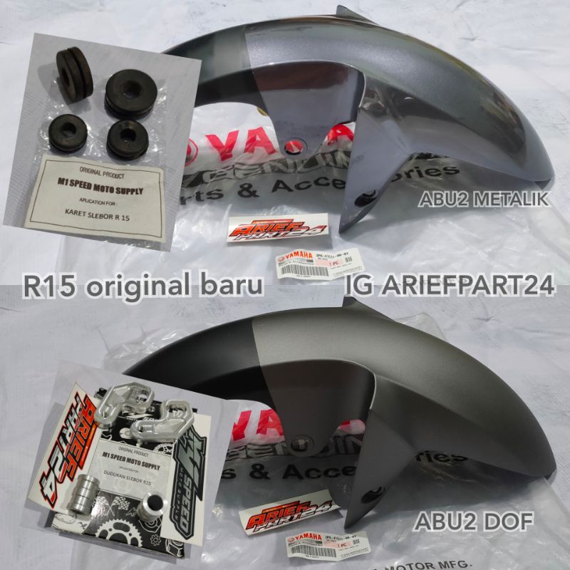Jual slebor R15 original slebor depan R15 original warna abu abu dof ...