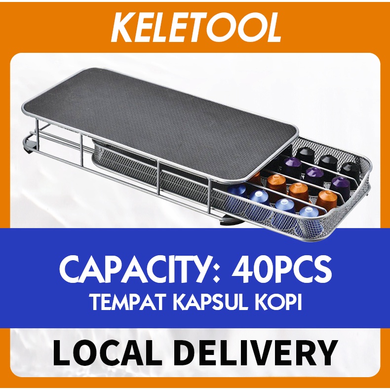 Jual Tempat Kapsul Kopi 40 Cangkir Laci Tempat Penyimpanan Kapsul ...