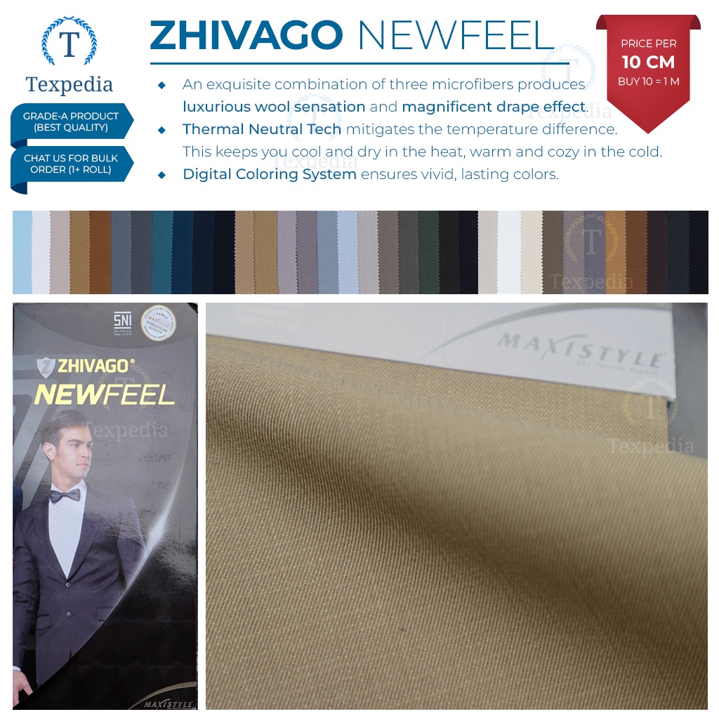 Jual ZHIVAGO NEWFEEL (per 10 cm) - Kain Bahan Tekstil Maxistyle ...