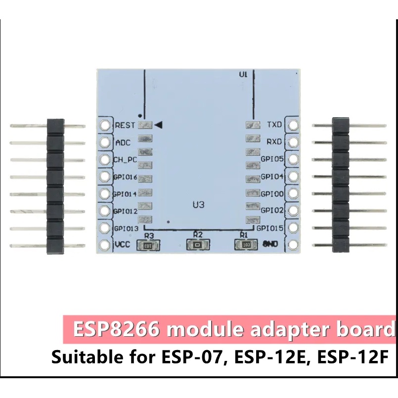 Jual ADAPTER PLATE WIFI MODULE MODUL Esp8266 Esp-07 Esp-08 Esp-12 Esp ...