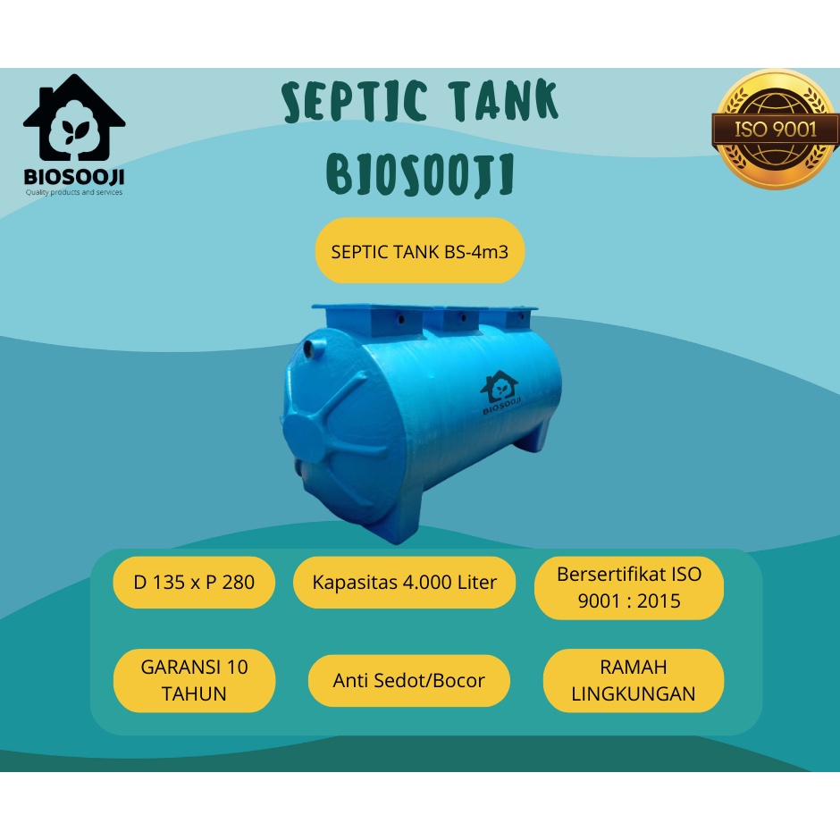Jual Bio Septic Tank, Biofilter, Biotech, Biosooji Kapasitas 4m3 ...