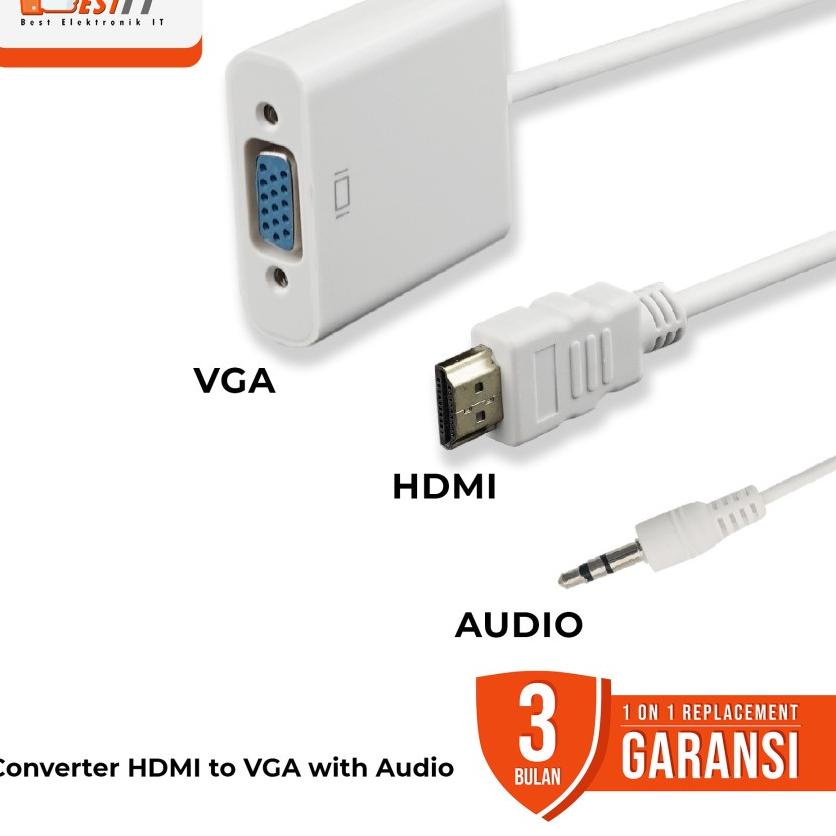 Jual Produk Terviral Converter HDMI to VGA plus Audio NYK | Shopee ...