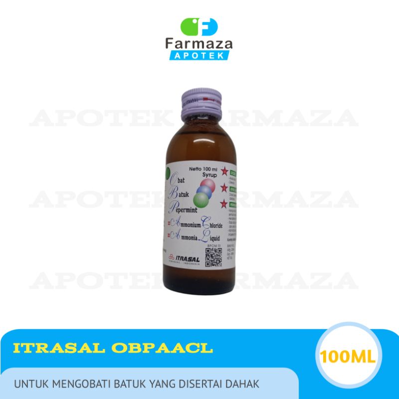 Jual OBAT BATUK PEPPERMINT SIRUP ITRASAL 100ML || OBAT BATUK PUTIH ...