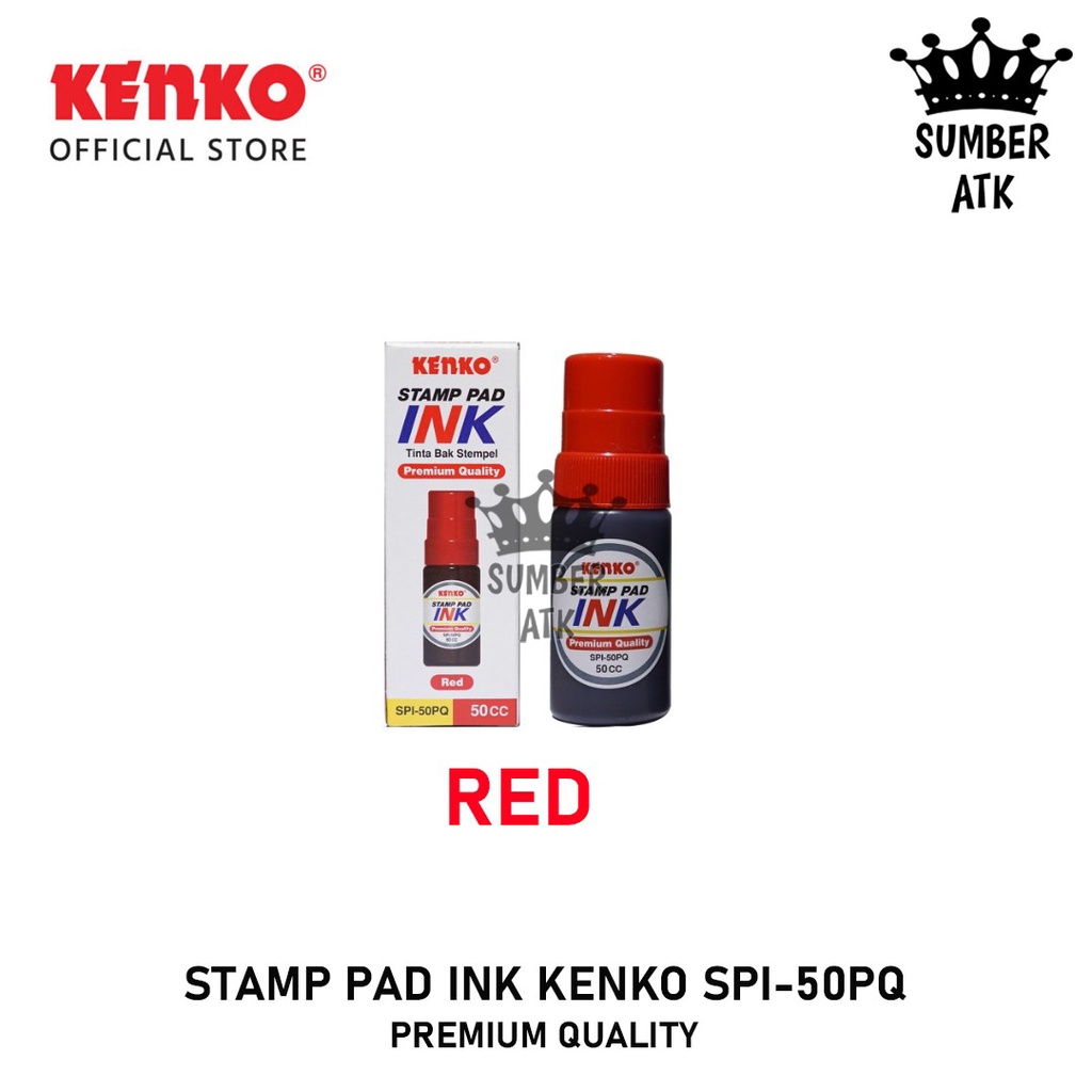 Jual Tinta Stempel Pyramid / KENKO Stamp Pad Ink 50 cc / Refill Stamp ...