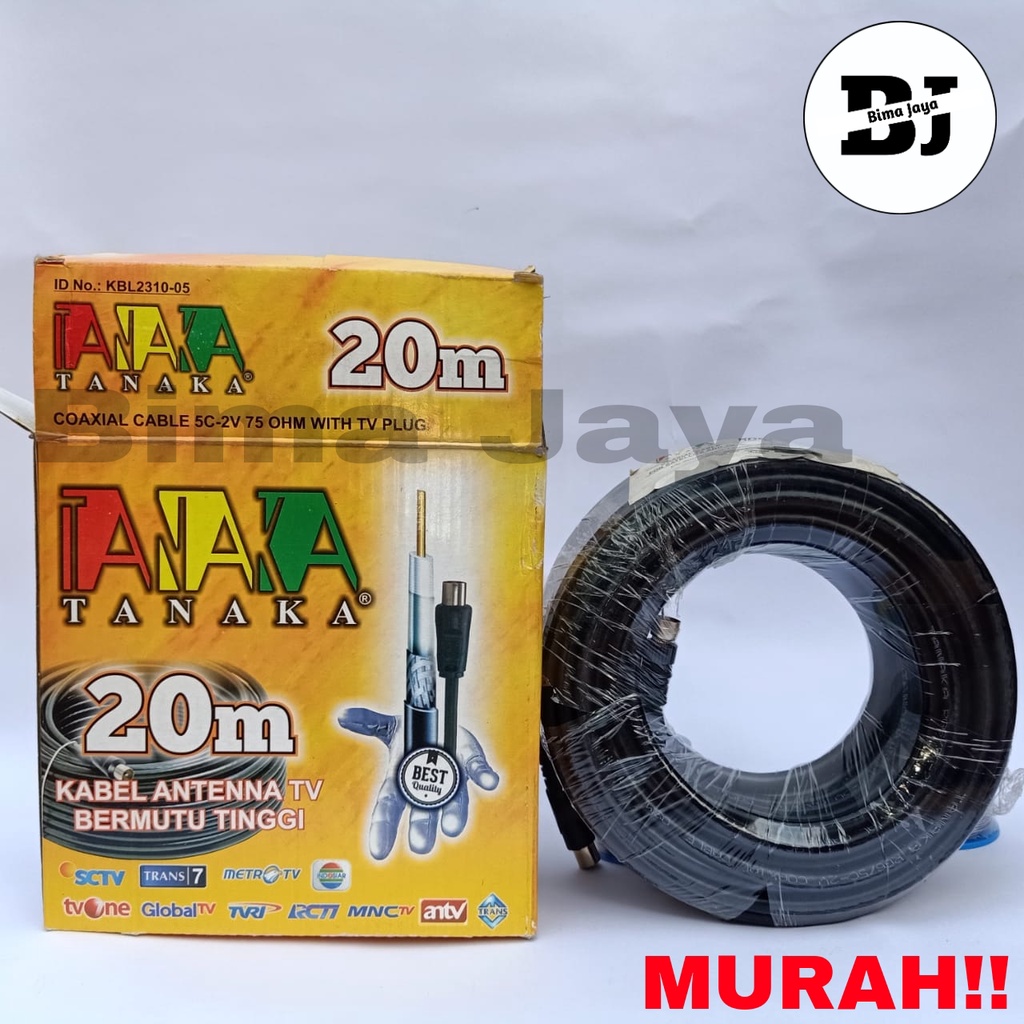 Jual KABEL TANAKA 15 METER/KABEL ANTENA 5C 15 METER ATAU 20 METER/ KABEL TV PARABOLA TANAKA ...