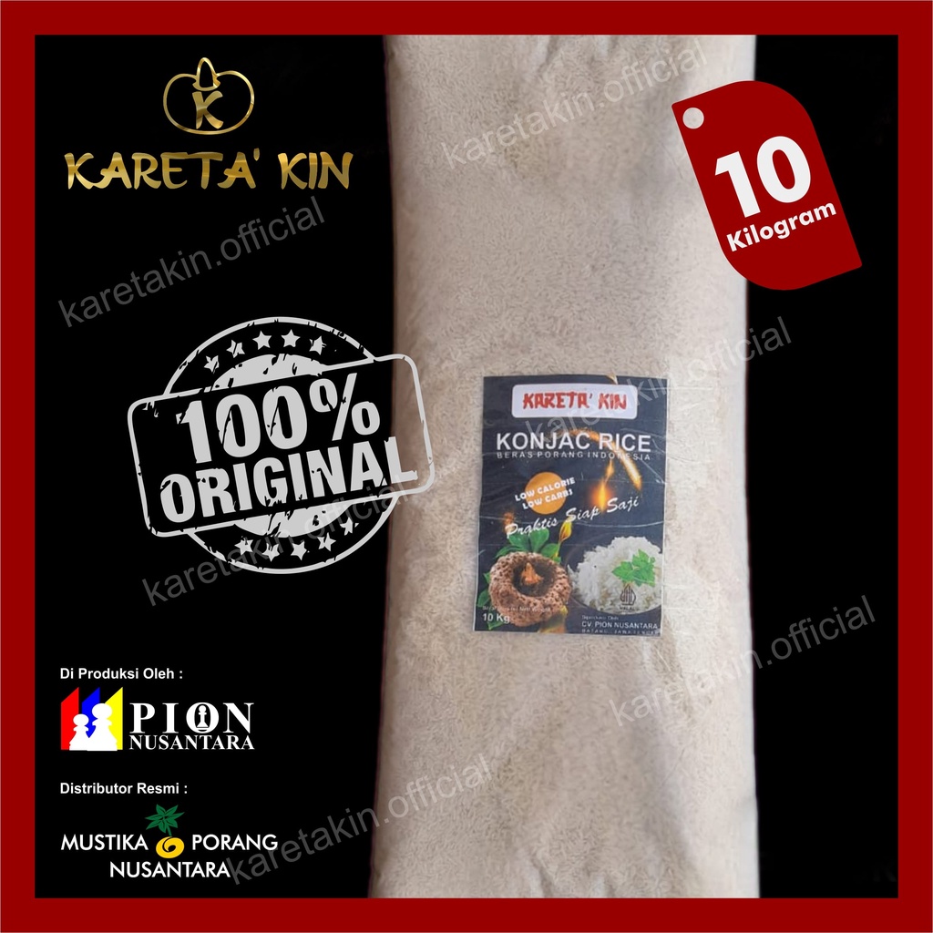Jual Beras Porang KARETAKIN - Shirataki Konjac Rice Curah 10 Kg ...