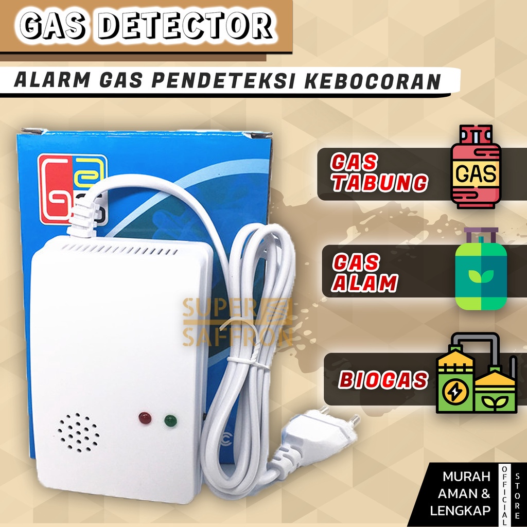 Jual Gas Detector Alarm Pendeteksi Kebocoran LPG Detektor Smart Home ...