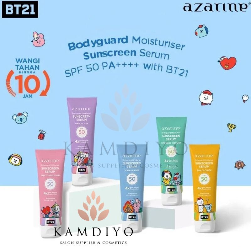 Jual Azarine BT21 Bodyguard Moisturizer Sunscreen Serum SPF 50 PA ...