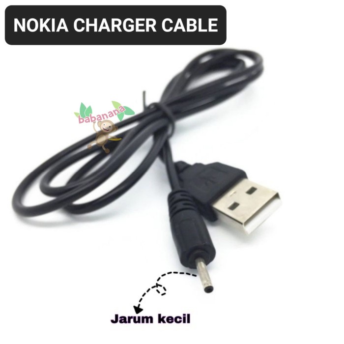 Jual USB to Nokia Charger Cable Jarum Kecil Kabel Casan HP CINA AC MINI ...