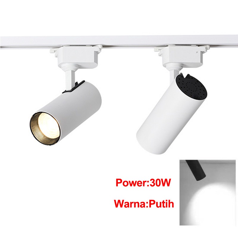 Jual Golden LED LAMPU RELL TRACK LED SOROT LAMPU SOROT TRACKLIGHT REL SPOTLIGHT 10W / 20W / 30W ...