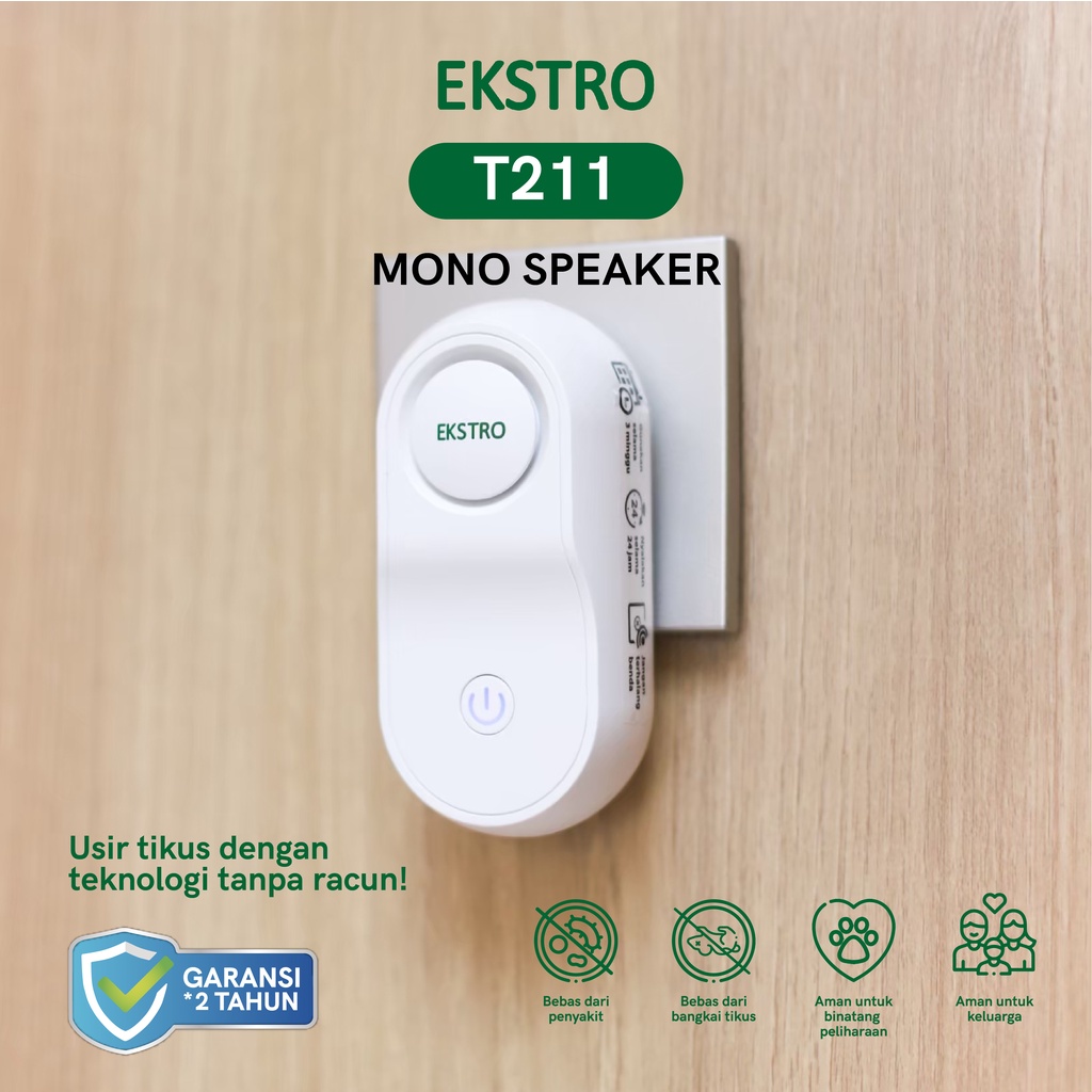 Jual Ekstro T211 Pengusir Tikus Ultrasonic - Elektrik Tanpa Racun ...