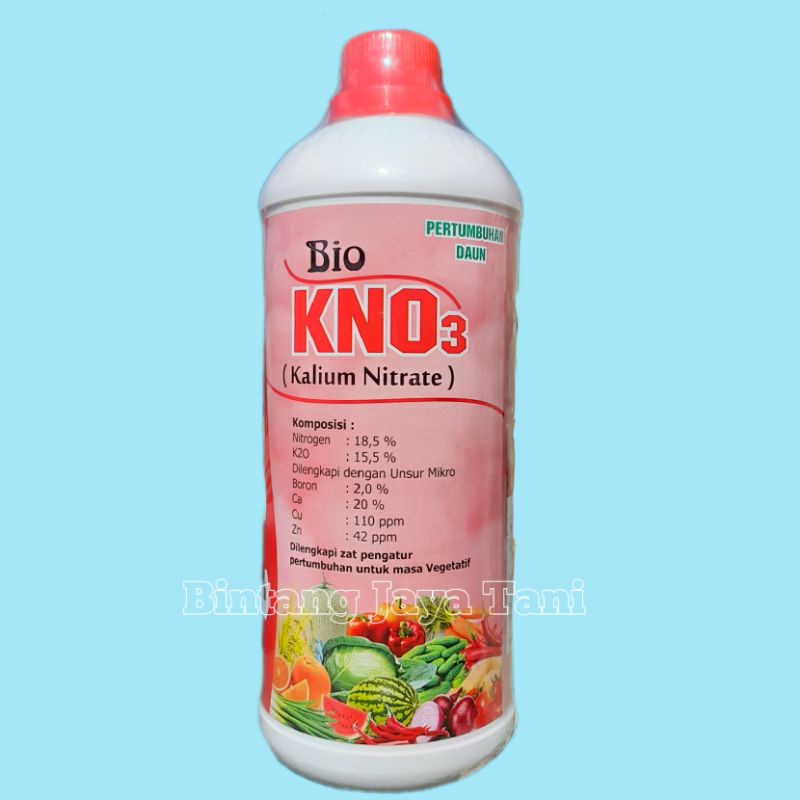 Jual BIO KNO3 kalium Nitrate / PERTUMBUHAN DAUN 1 LITER / DILENGKAPI ...
